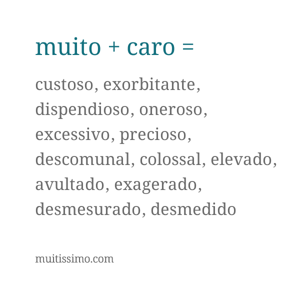 Alternativas a Muito Caro